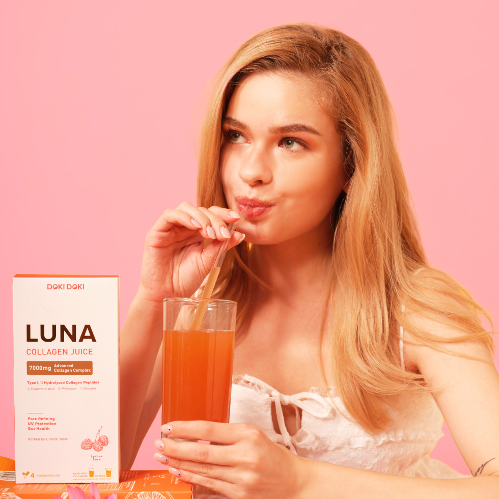 Shop Luna Collagen. Doki Doki Store. | Drinkable Nutrition. Look Better Feel Better. Doki Doki.